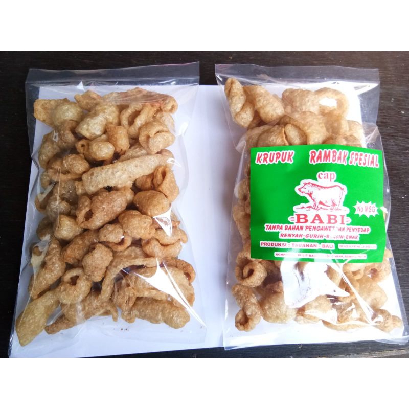 Jual Kerupuk kulit babi Cap Babi Original Oleh-Oleh Khas Bali | Shopee ...