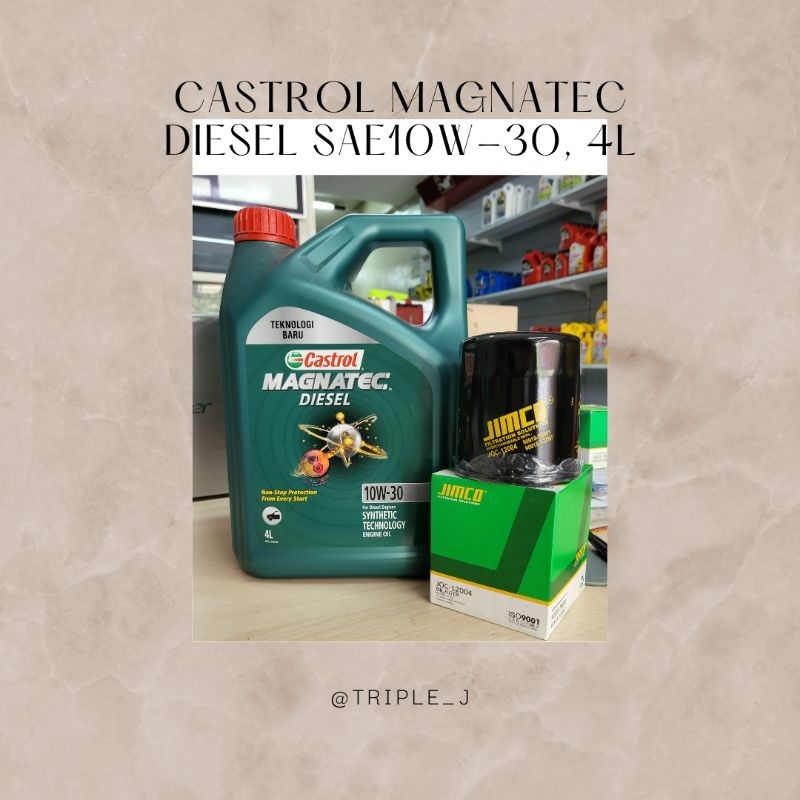 Jual Oli Original Castrol Magnatec 10w-30 Diesel galon 4ltr | Shopee ...