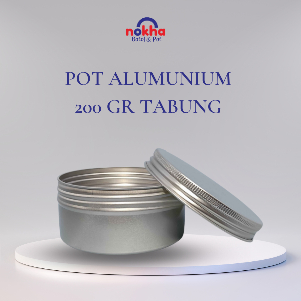 Jual Pot Alumunium 200 Gr Tabung Pot Kaleng Pot Alumunium Pot Pomade ...