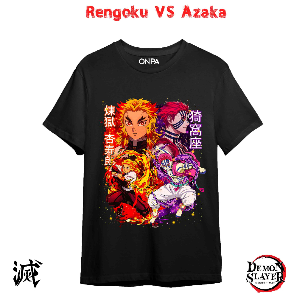 Jual Kaos Demon Slayer Edisi Hashira eengoku vs upper moon Akaza / Baju ... Jual Kaos Demon Slayer Edisi Hashira eengoku vs upper moon Akaza / Baju ...