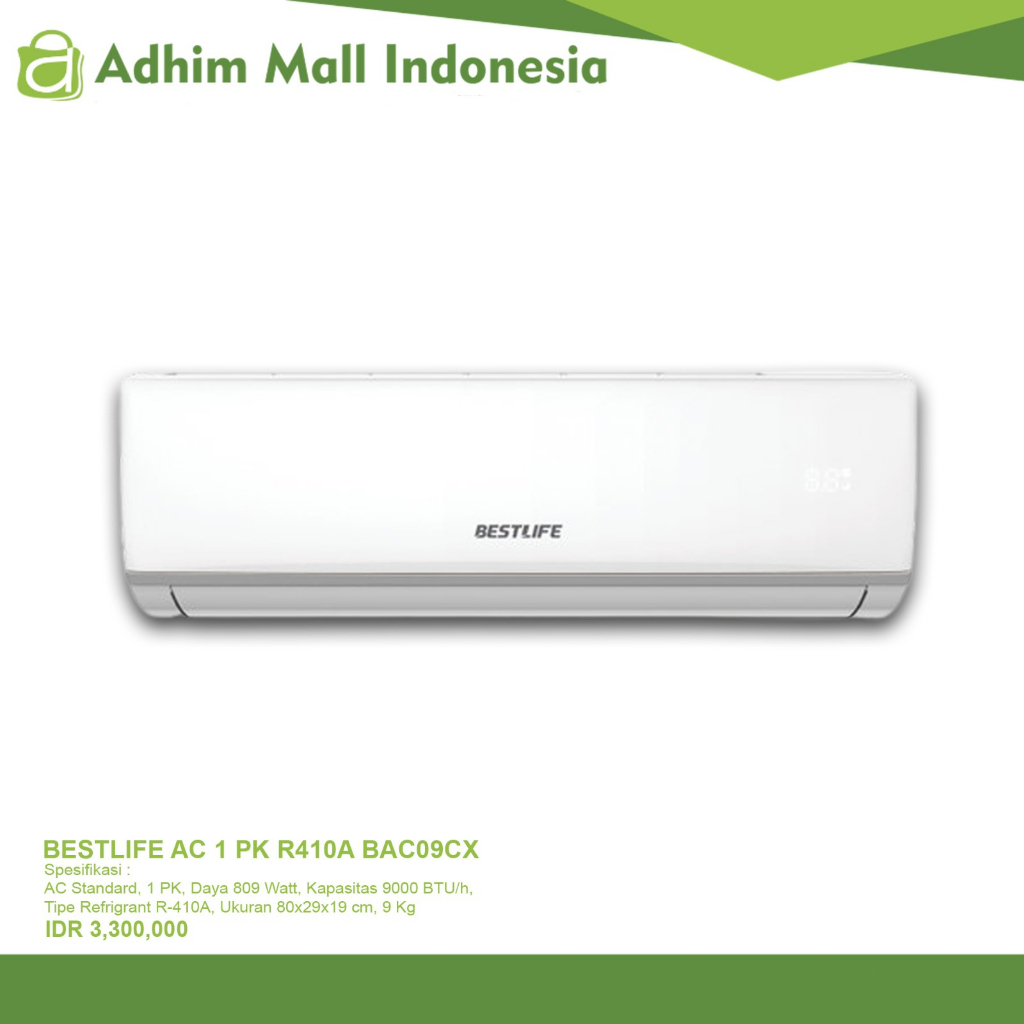 Jual Bestlife AC 1 PK R410A BAC09CX - Garasi Resmi | Shopee Indonesia