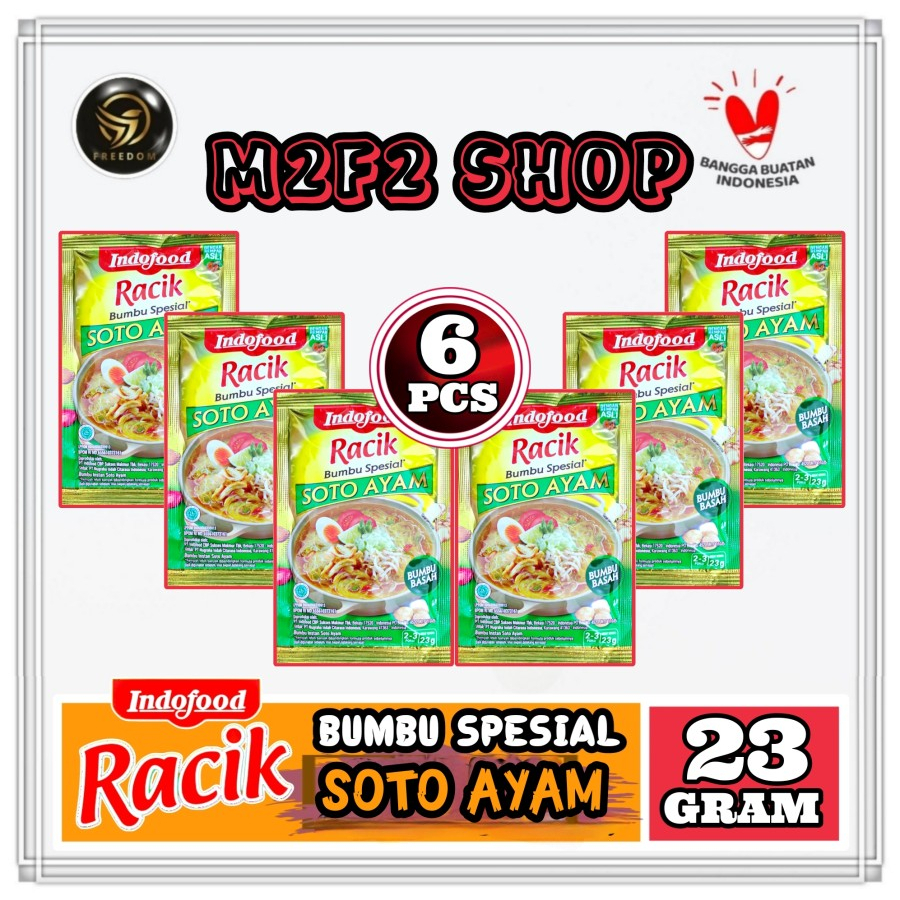 Jual Indofood Racik Bumbu Basah Spesial Soto Ayam - 23 gr (Kemasan 6 ...