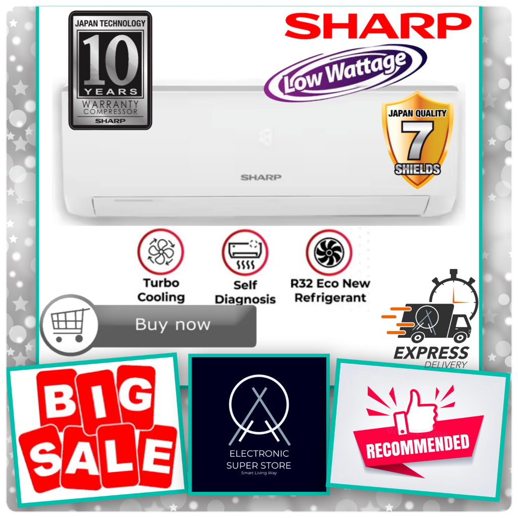 Jual AC SHARP STANDARD 1/2 PK AH-A5VEY A5BEY/BBY 5ZEY/ZCY TURBO COOLING ...