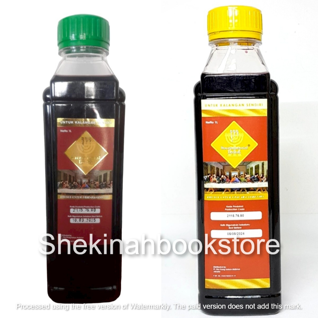 Jual ANGGUR PERJAMUAN BOTOL RG isii 1LITER | Shopee Indonesia