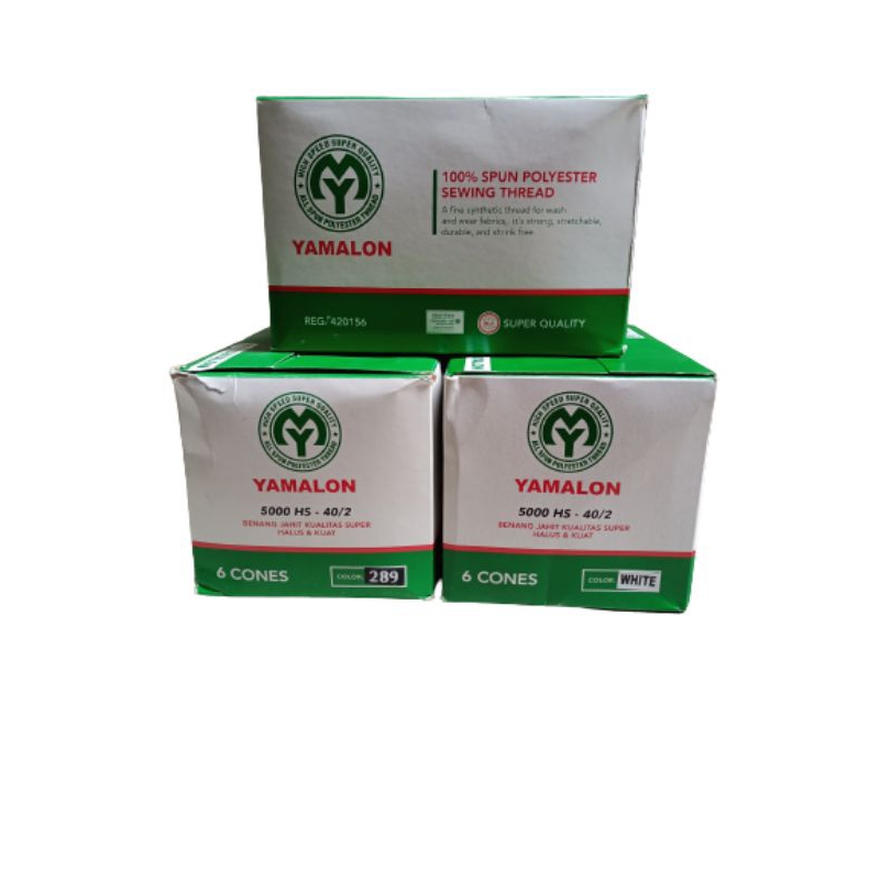 Jual Benang Jahit Yamalon 5000 yard(1kotak/6 pcs) | Shopee Indonesia
