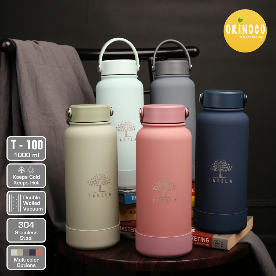 Jual Orinoco Tumbler With Handle T-102 Vacuum Flask Doff Bottle 1200ML ...
