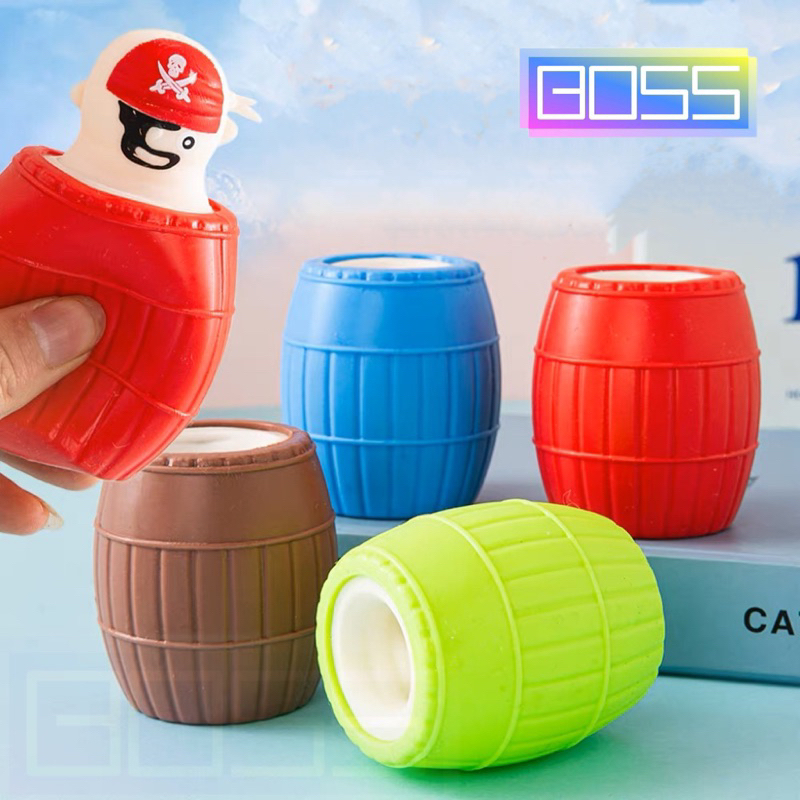 Jual BOSS-Mainan Squishy Bajak Laut Pop Up Mainan Pencet Anti Stress ...