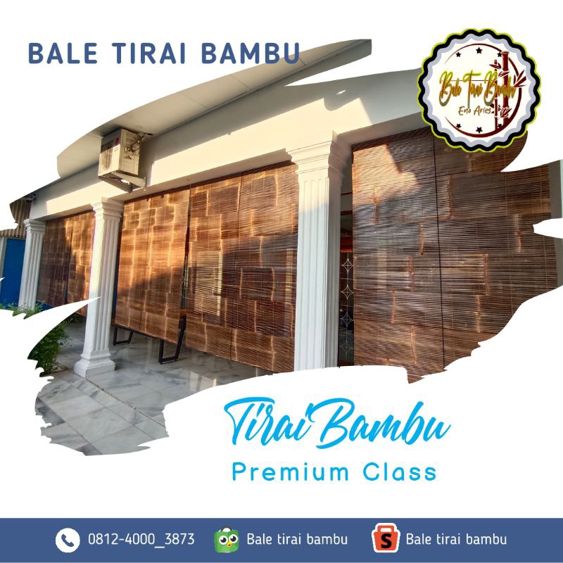 Jual ORIGINAL Tirai bambu krey bambu premium class lengkap dengan ...