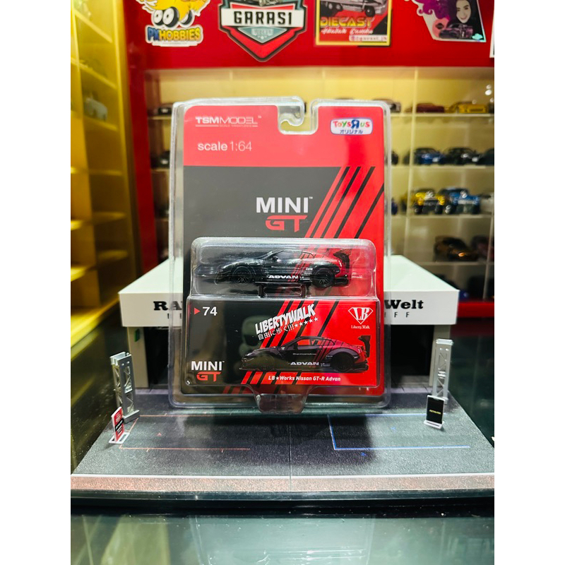 Jual Mini GT No 74 LB Works Nissan GTR R35 Advan ToysRus Japan Exclusive | Shopee Indonesia