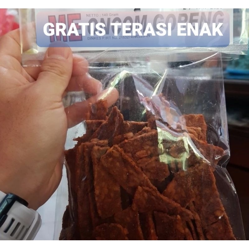 Jual Oncom goreng 140gram GRATIS terasi ENAK khas Cirebon | Shopee ...
