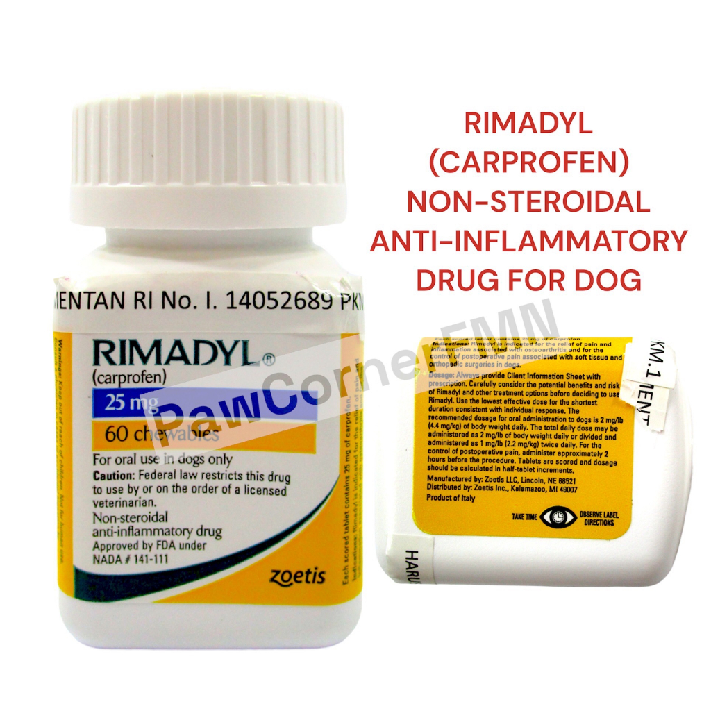 Jual RIMADYL CARPROFEN Penurun Panas Anti Radang Nyeri Rimadil Rymadil ...