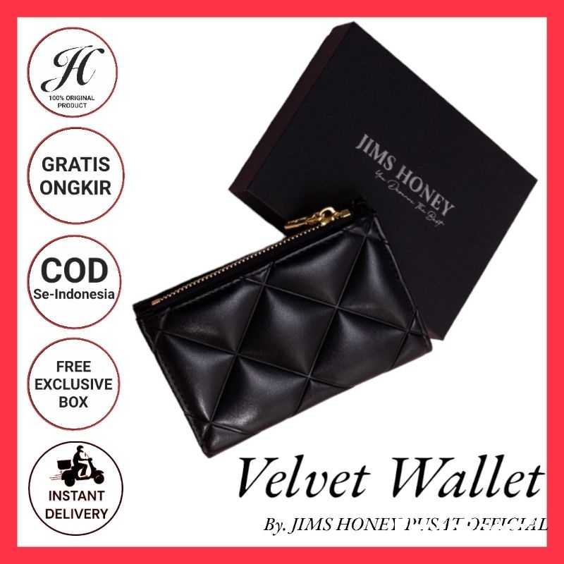 Jual Dompet Mini Jims Honey Velvet Wallet - Dompet Lipat Kecil Jimshoney - Dompet Wanita Koin ...