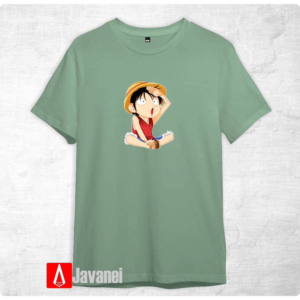 Jual Luffy O one piece kaos anime kaos manga kaos wibu kaos cootn ...