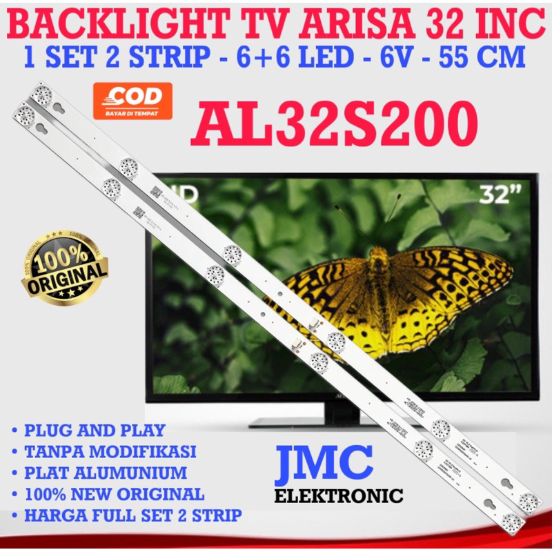 Jual Backlight TV ARISA 32 Inch AL32S200 32HR330M06A5 | Shopee Indonesia