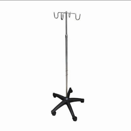 Jual KM - INFUSION STAND STAINLESS 5 KAKI PLASTIK TIANG INFUS STAINLESS ...