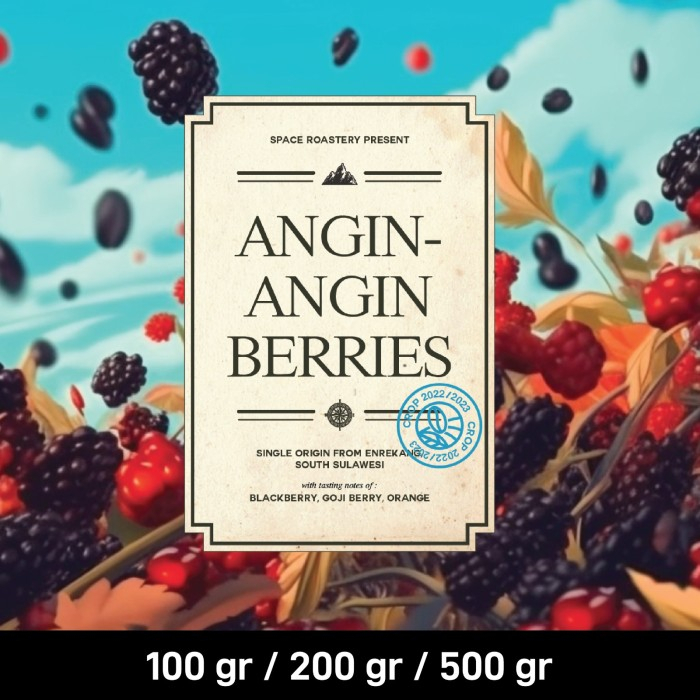 Jual Space Roastery - ANGIN-ANGIN BERRIES Specialty Roasted Beans 500gr ...