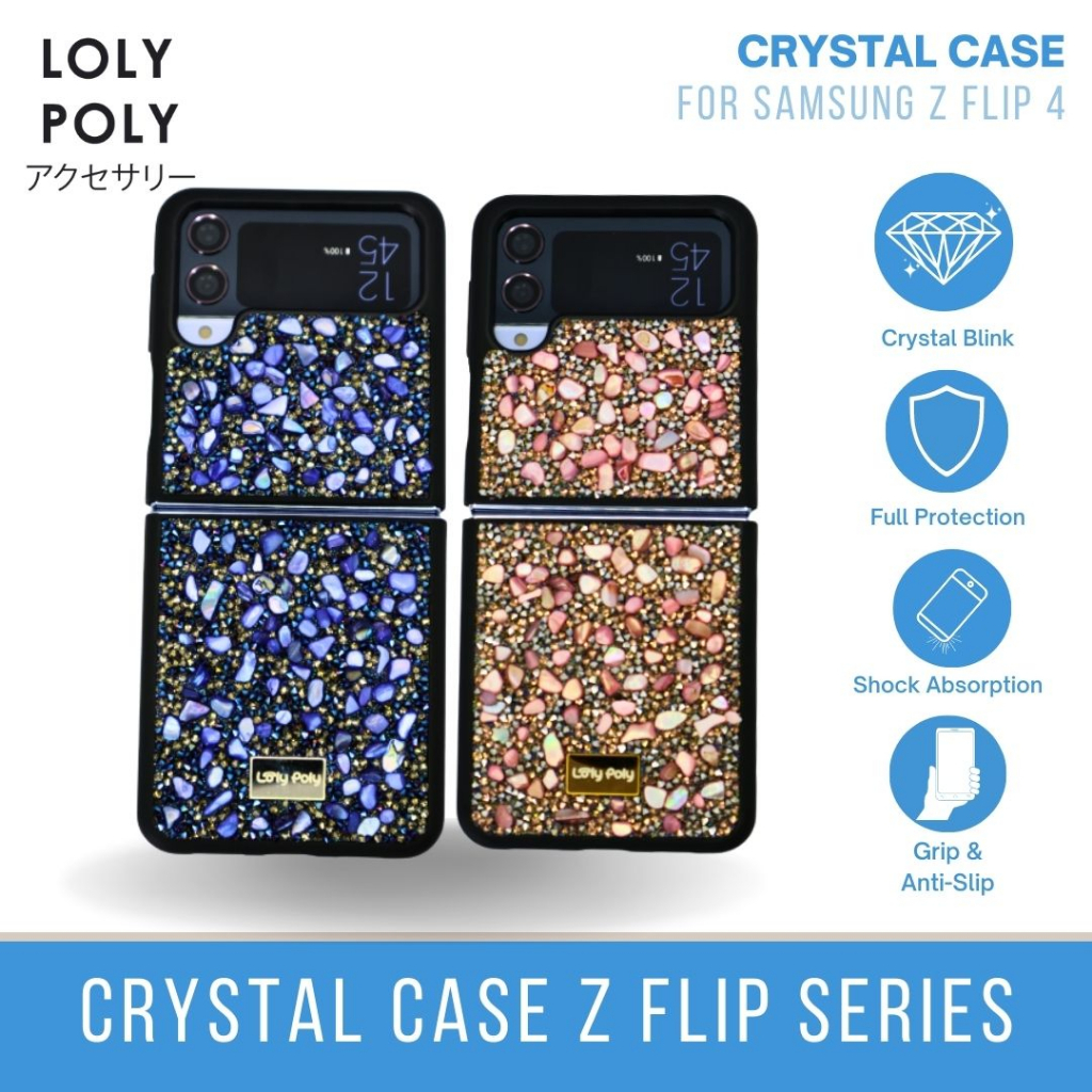 Jual Lolypoly Crystal Diamond Bling Case For Samsung Z flip 4-30 ...
