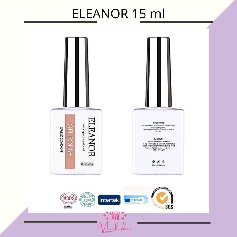 Jual NEW UPDATE COLOR ELEANOR NAIL GEL HALAL 15ml -KUTEK GEL ELEANOR ...