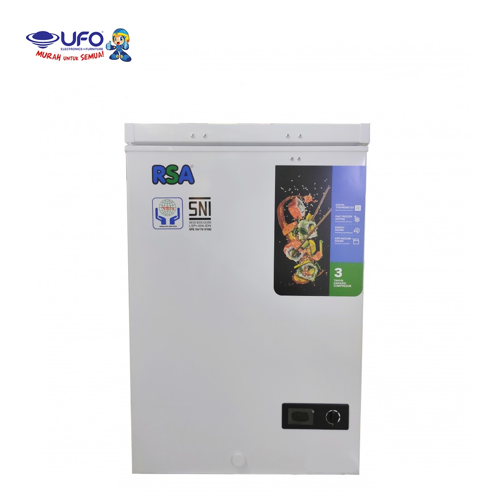 Jual RSA CF110 Chest Freezer Kapasitas 100 Liter | Shopee Indonesia