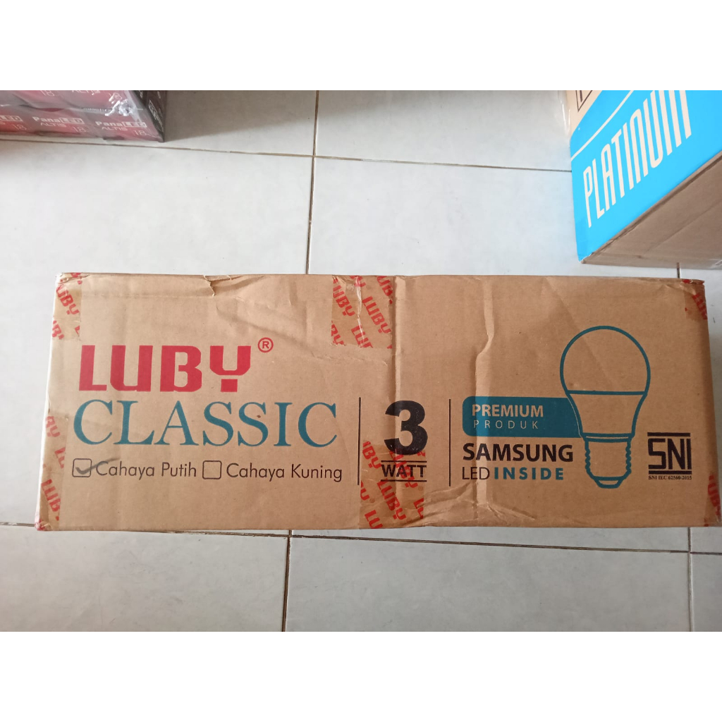 Jual Lampu Bohlam Luby Classic ( 1 DUS / KARTON ISI 100 PCS) LED 3 Watt ...