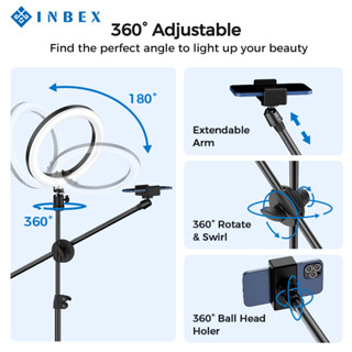 Jual INBEX Ring Light LED 26CM/Lamp 20 cm Make Up Vlog Lamp Ringlight ...