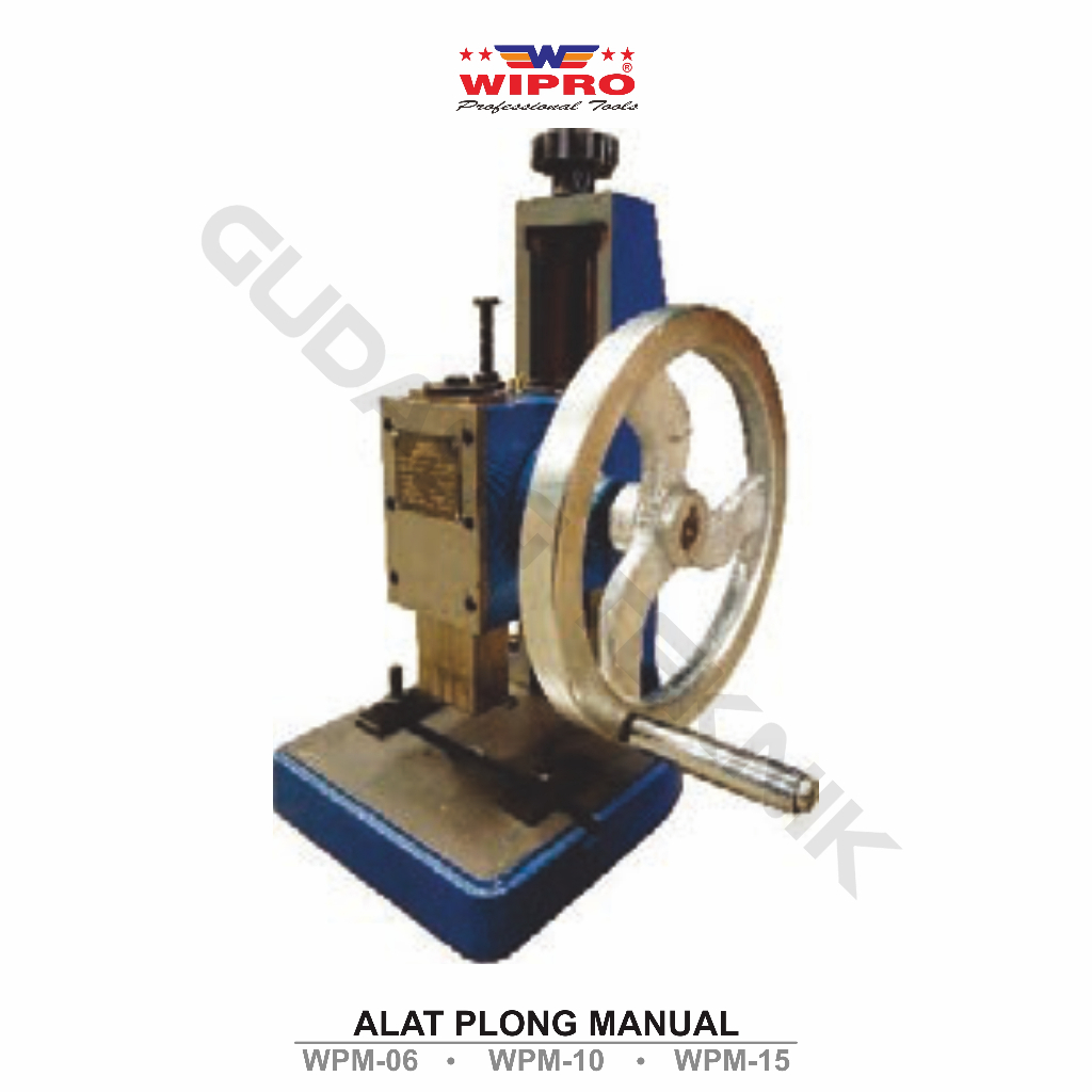 Jual Alat Mesin Plong Pelubang Manual WIPRO WPM-15 / Mesin Pond Pon ...