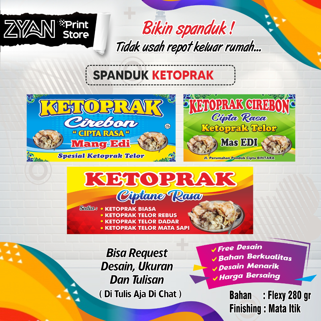 Jual SPANDUK BANNER KETOPRAK | Shopee Indonesia Jual SPANDUK BANNER KETOPRAK | Shopee Indonesia