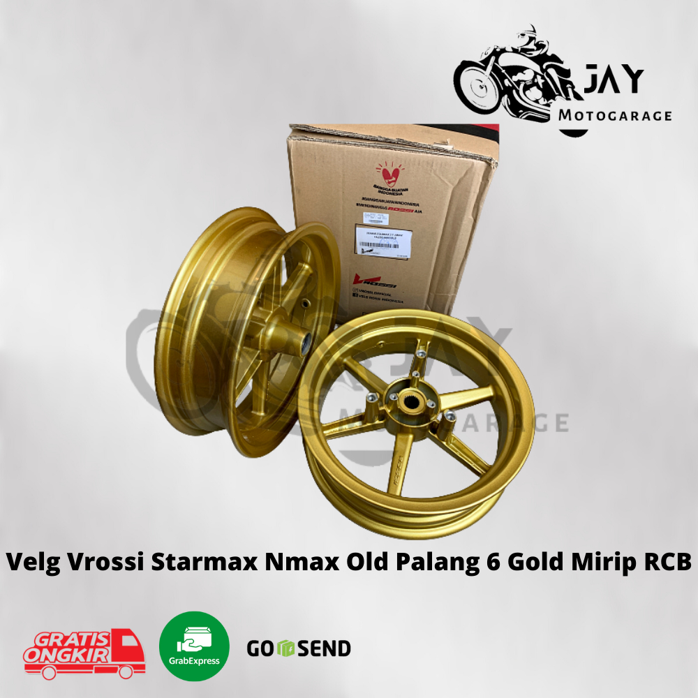 Jual Vrossi Starmax Velg Nmax Old Palang 6 Gold Mirip RCB | Shopee Indonesia