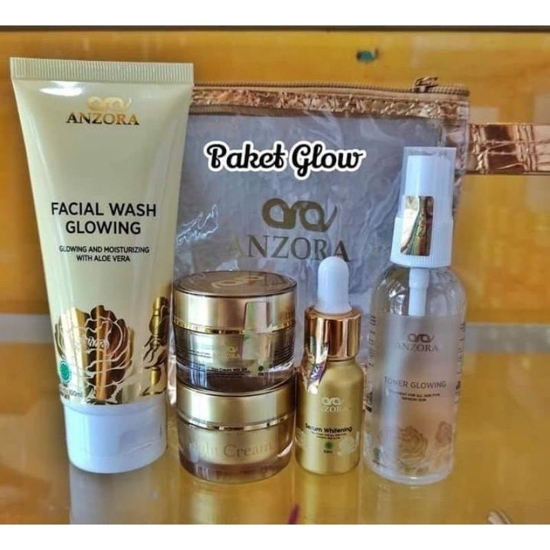 Jual anzora skincare paket glow series original | Shopee Indonesia
