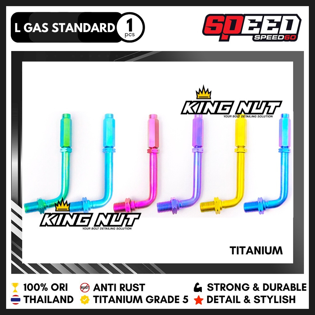 Jual Baut Engkolan L Gas Baut Titanium Grade 5 Thailand King Nut ...