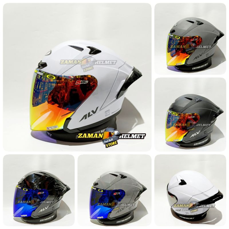 Jual Helm Half Face ALV ULTRON PRO Paket Ganteng Visor Iridium(bisa ...