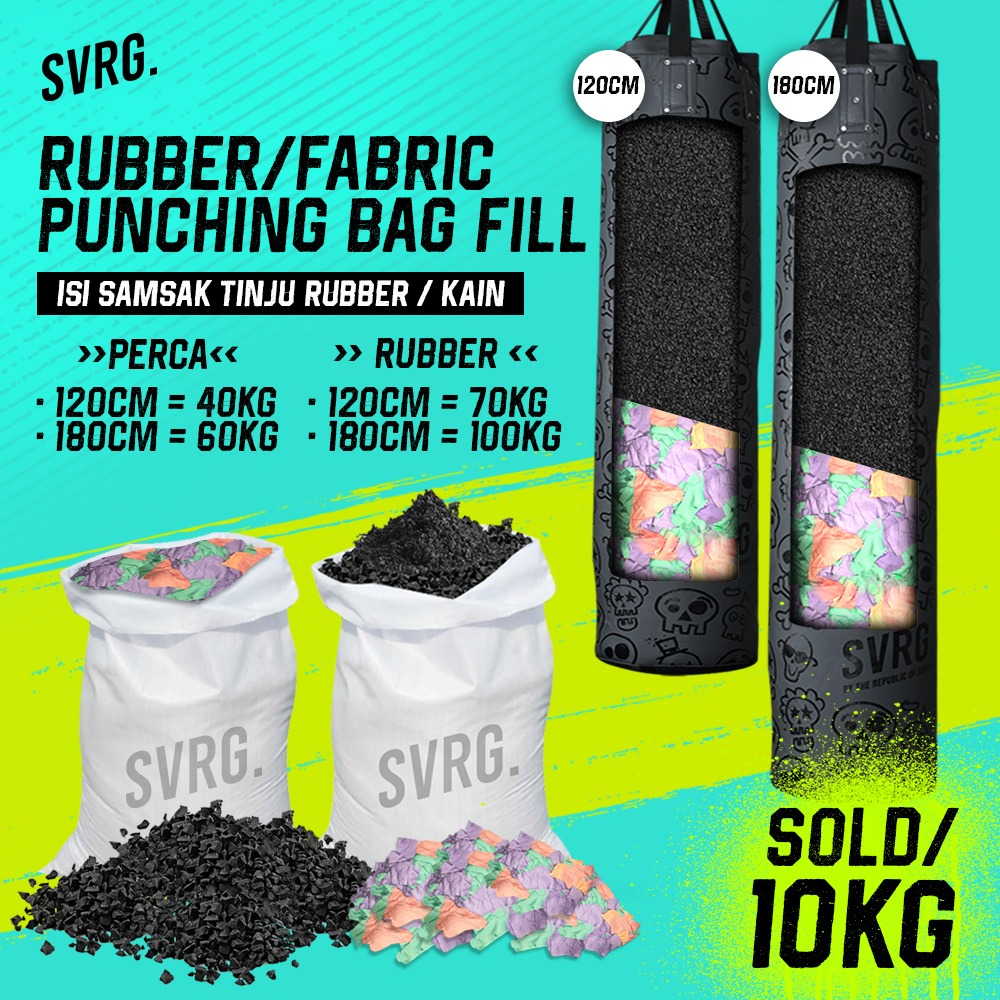 Jual SVRG. Isi Punching Bag - Isi Samsak Tinju - Filler - Rubbber ...