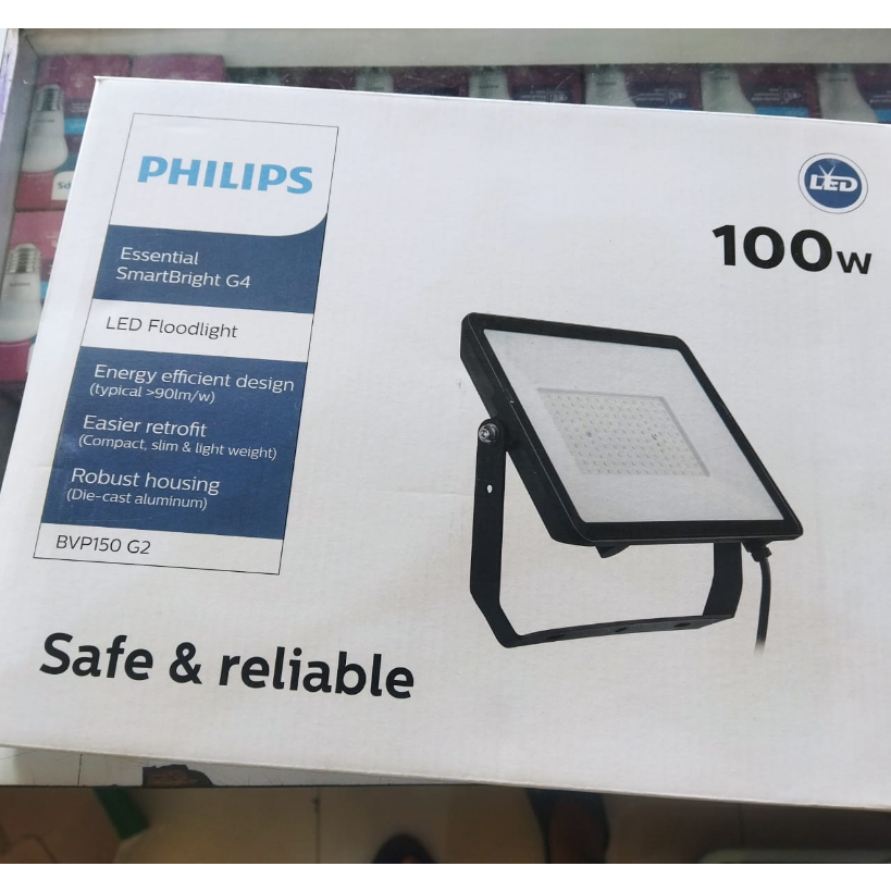 Jual Lampu Sorot Philips 100Watt / Flood Light Philips 100W / Philips BVP150 G3 100W | Shopee ...