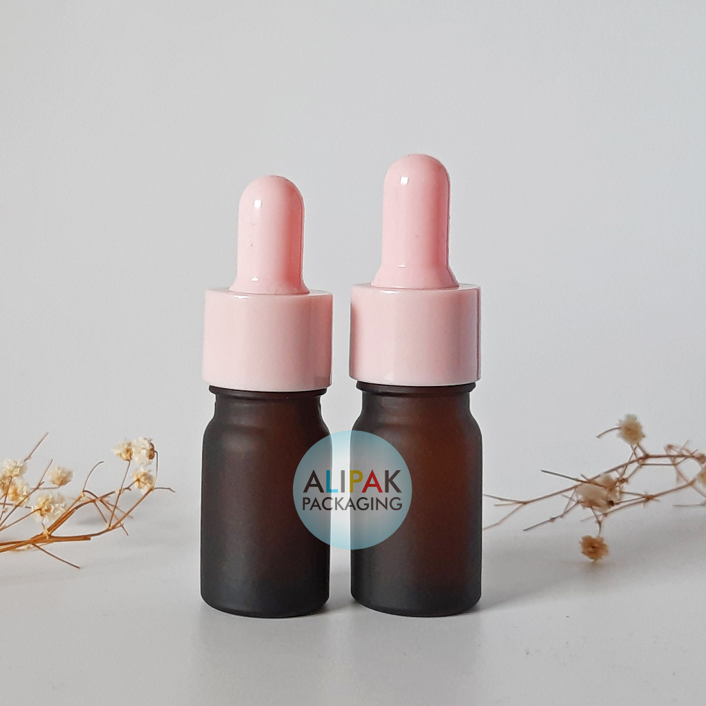 Jual Botol Pipet 5ml COKLAT DOF / DOFF tebal Botol serum kecantikan ...