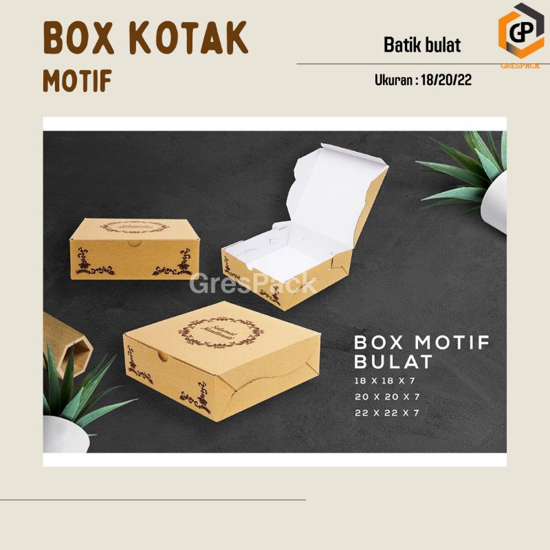 Jual Dus Nasi 20 Batik Tebal/ Box Nasi motif Batik/Box nasi polos ...