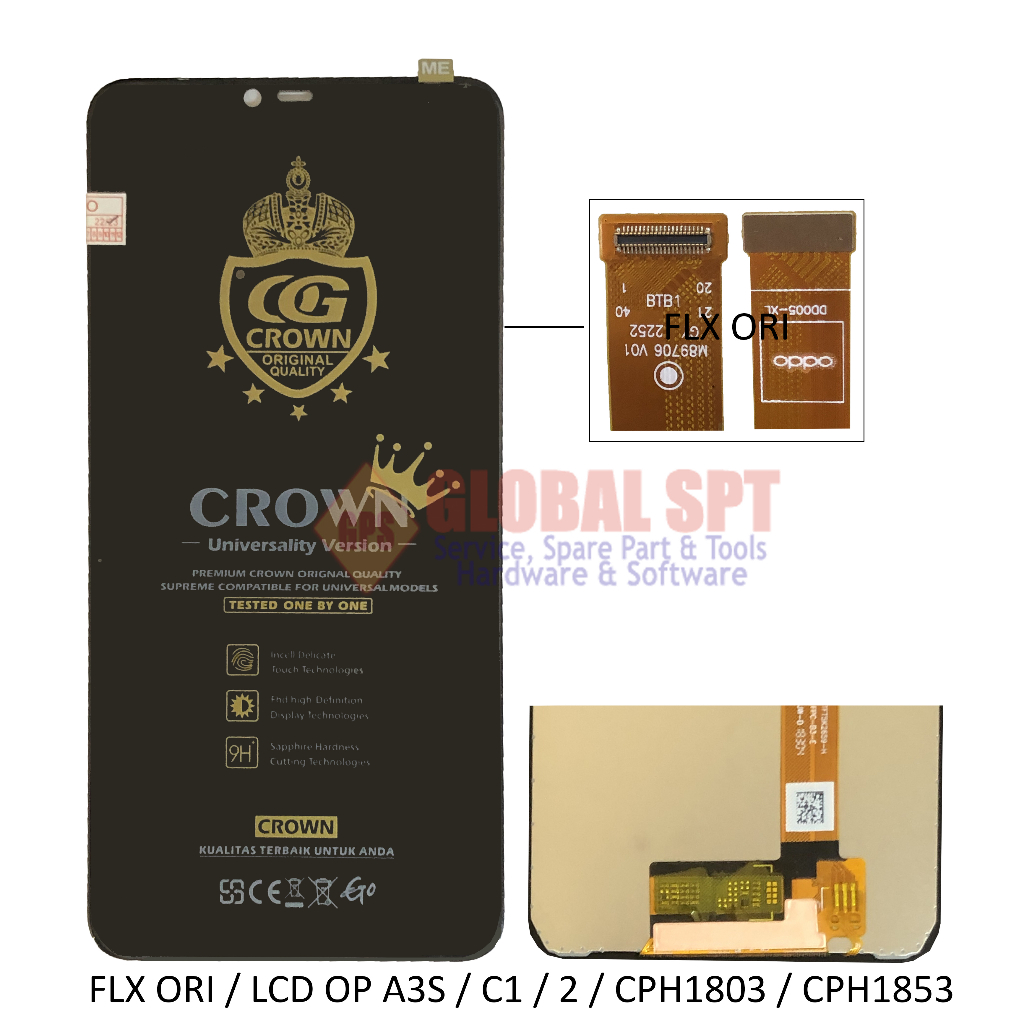 Jual UNIVERSAL SATUSET / LCD TOUCHSCREEN OPPO A3S / C1 / 2 / CPH1803 ...