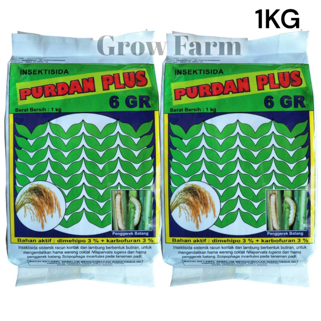 Jual Insektisida PURDAN PLUS 1 KG Karbofuran 3 % dan Dimehipo 3 % ...