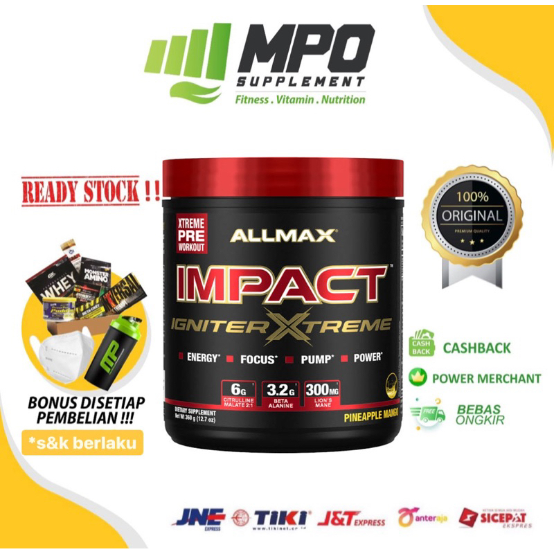 Jual Allmax Impact Igniter Preworkout 40servings Allmax Nutrition ...