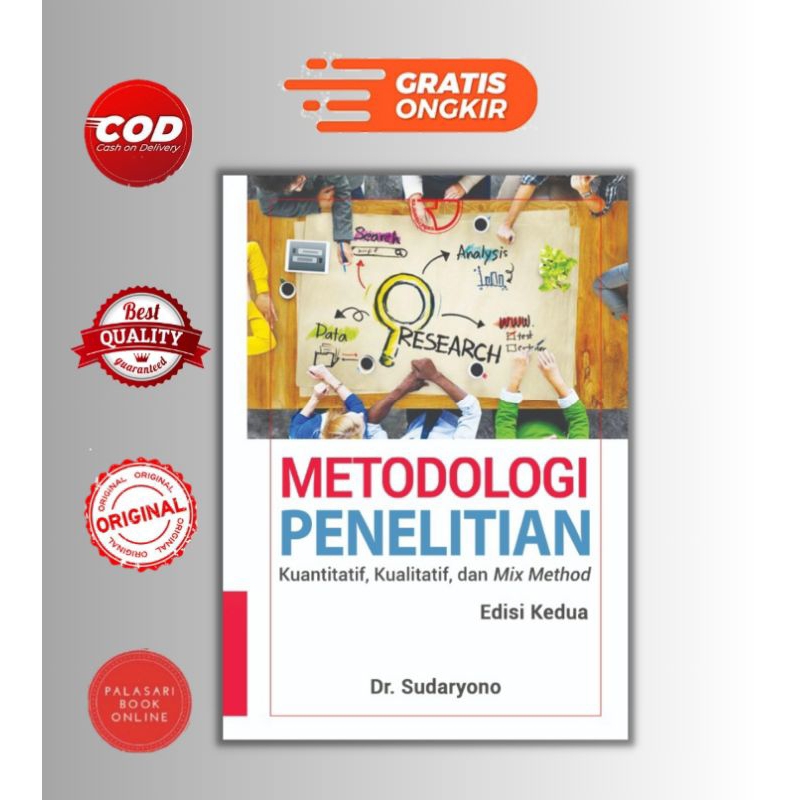 Jual Buku laris metodologi penelitian kualitatif kuantitatif dan mix ...