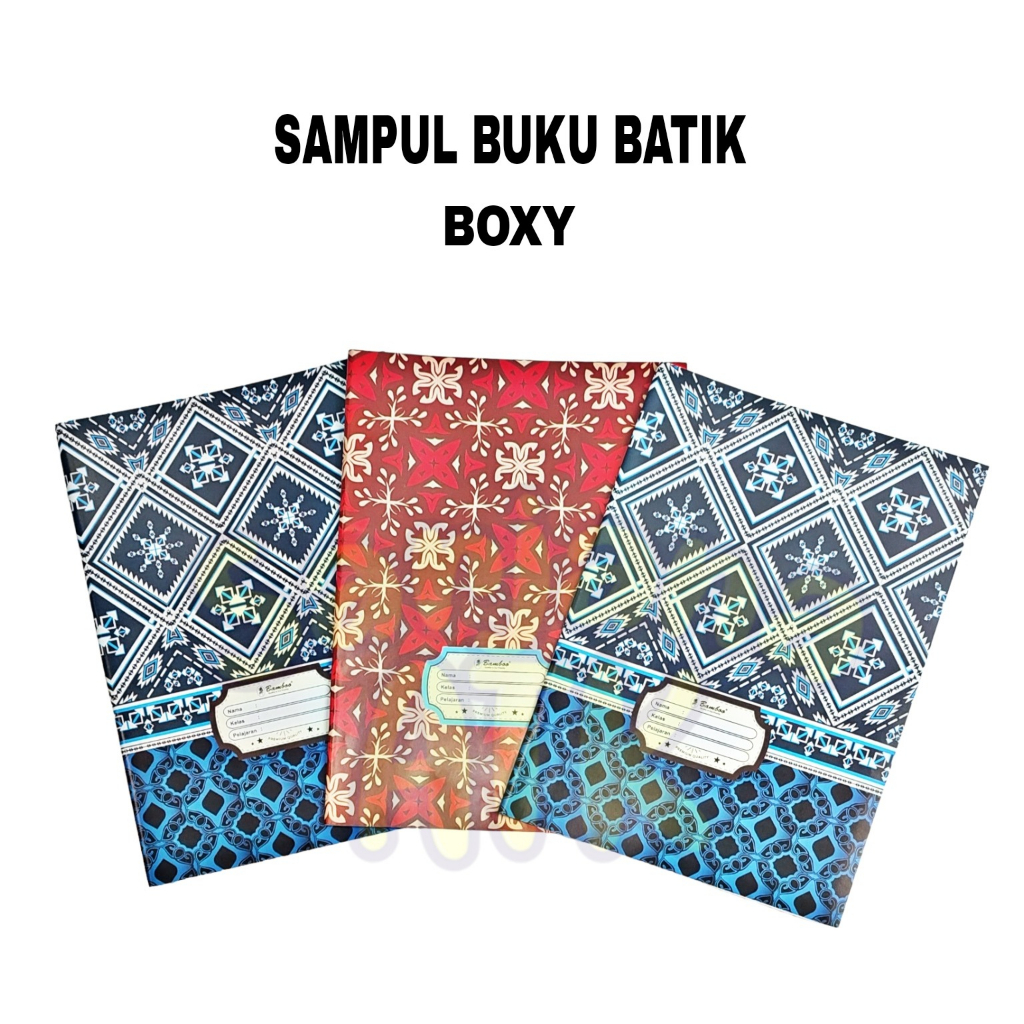 Jual (20 Lembar) Sampul Buku Batik Ukuran Boxy Samak Buku Batik ...