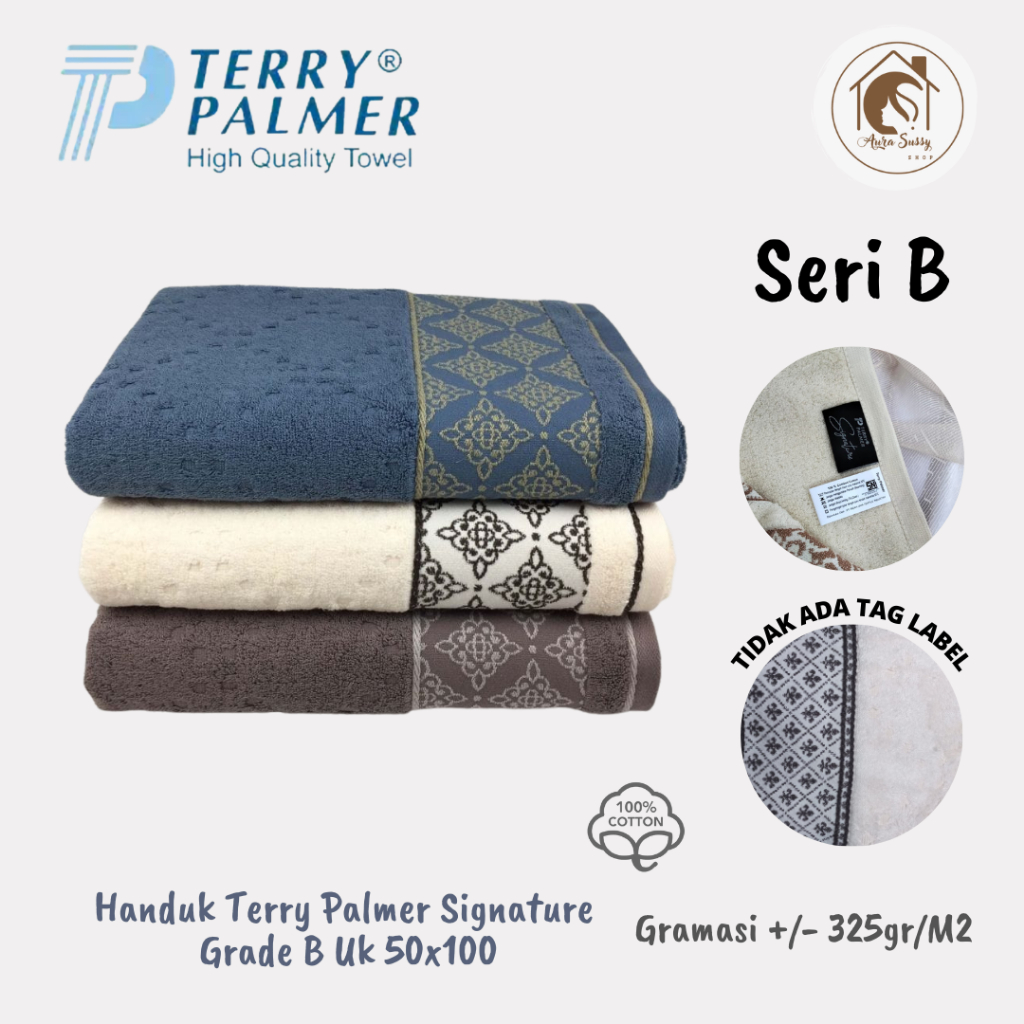 Jual ASS // Handuk Terry Palmer Signature Uk 50 x 100 || Tekstur Lembut ...