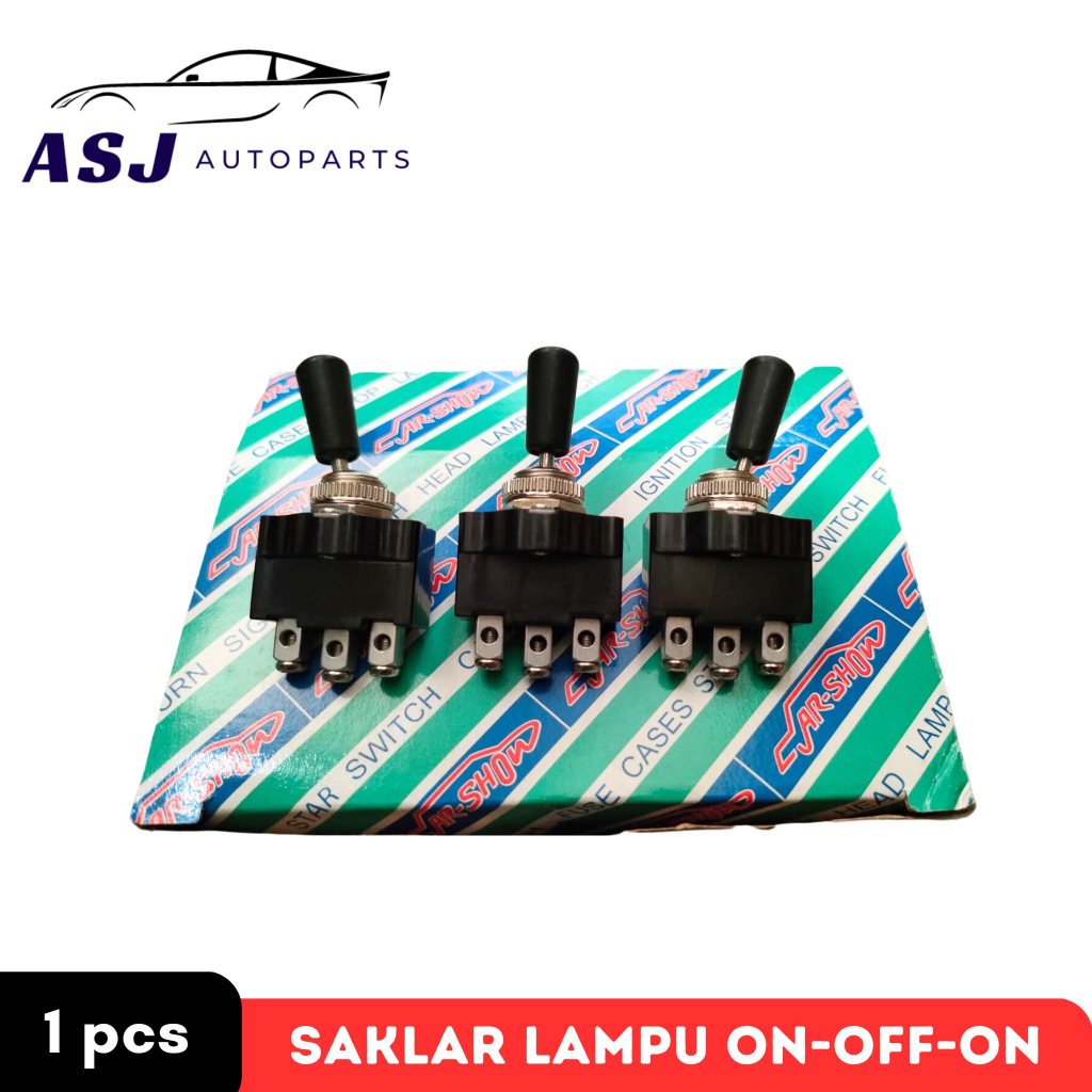 Jual Sekakel Skakel / Saklar Lampu / Toggle Switch ON-OFF-ON CAR SHOW ...