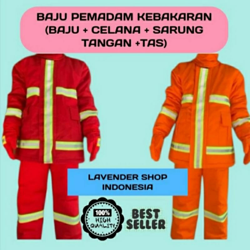 Jual Baju Pemadam Kebakaran / Baju pemadam Api / Baju Damkar | Shopee ...