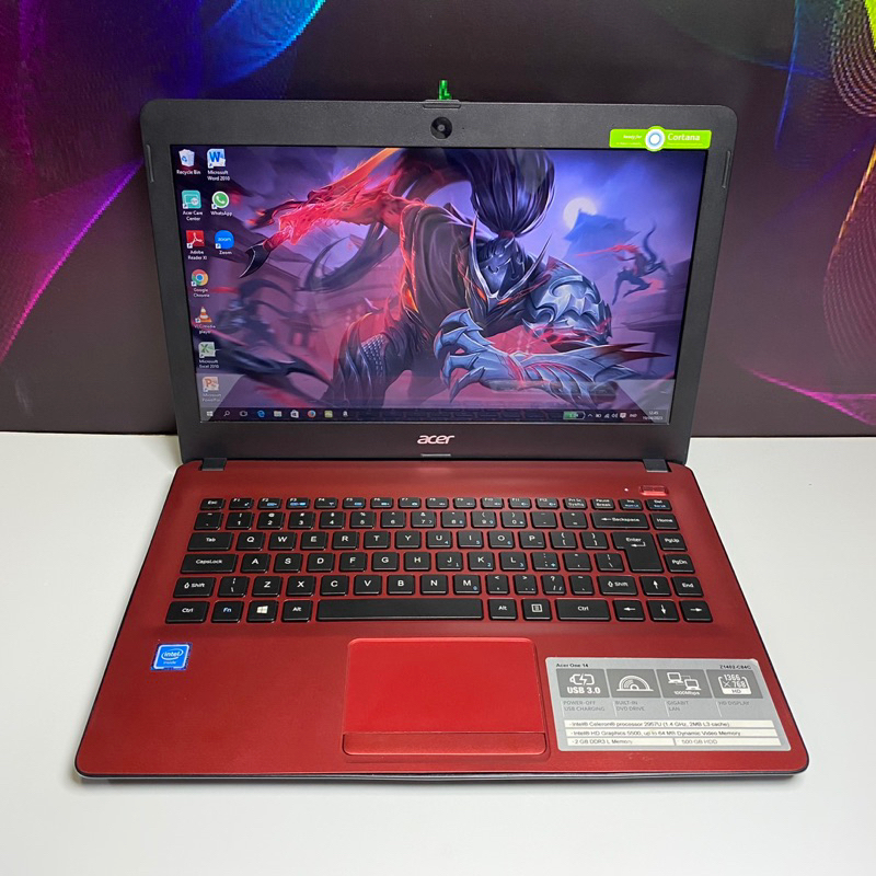 Jual Laptop Acer One Z1402 Celeron Ram 4GB HDD 500GB Win 10 Siap Pakai ...