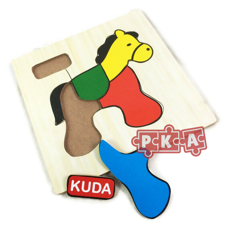 Jual Puzzle Kayu Hewan Kuda Poni Pony Horse Mainan Edukasi Anak Pazel ...