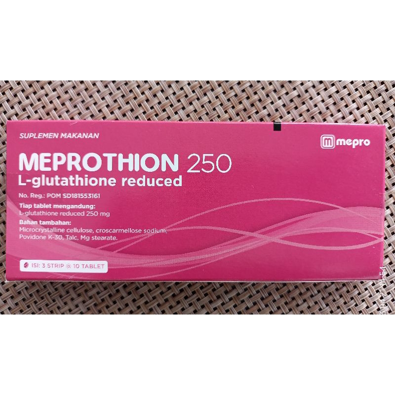 Jual Meprothion 250 L-glutathionen/box isi 30 tablet | Shopee Indonesia