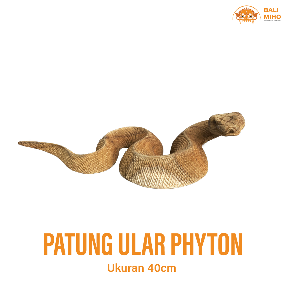 Jual Patung Ular Phyton 40 cm - Patung Ular Piton - Patung Ular Sanca ...