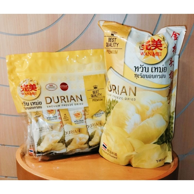 Jual READY STOCK!! DURIAN VACUUM FREEZE DRIED WAN MEI THAILAND | Shopee ...