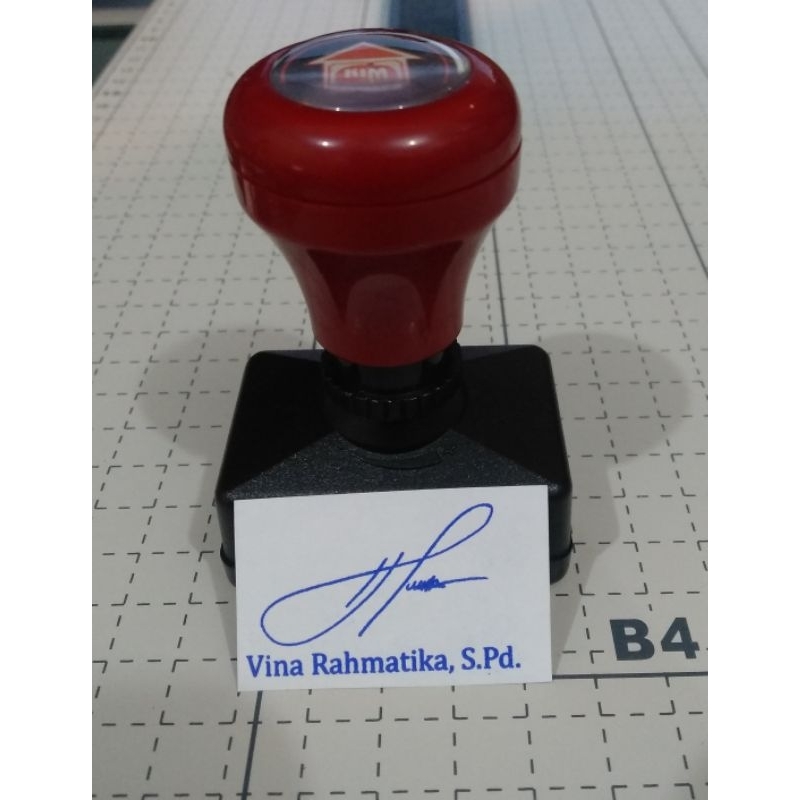 Jual STEMPEL NAMA DAN TANDA TANGAN - PARAF | Shopee Indonesia