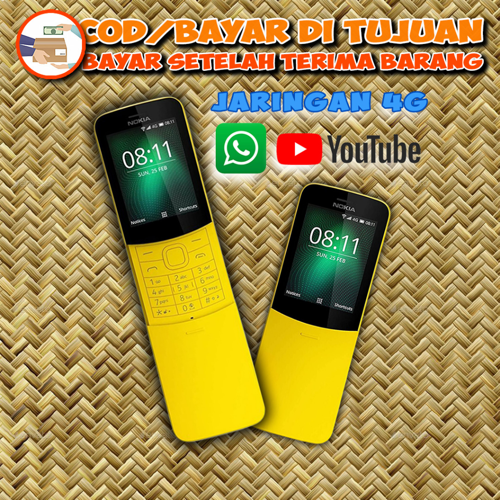 Jual Nokia 8110 - Dual Sim - Jaringan 4G - KaiOS - Bisa WaWa | Shopee ...